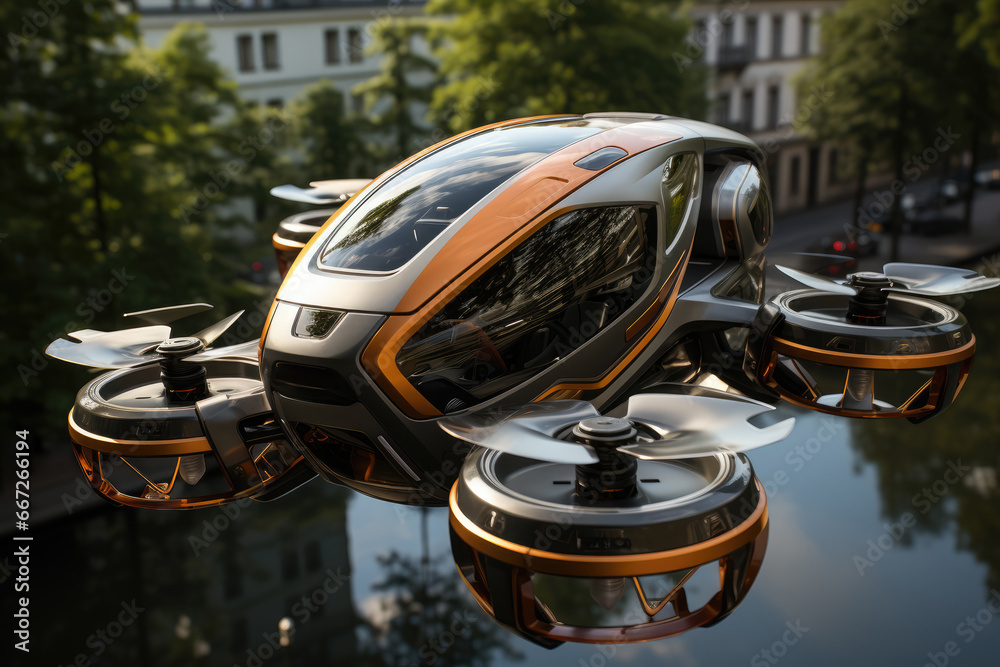The prevalence of flying cars and personal drones for efficient ...