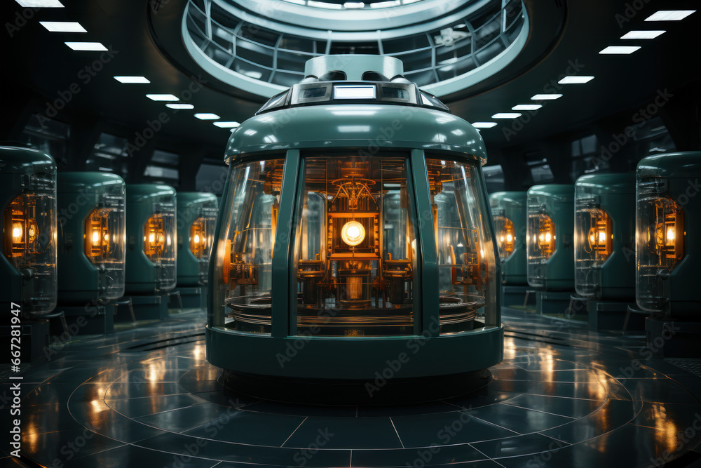 An image of a research reactor used for medical isotope production ...