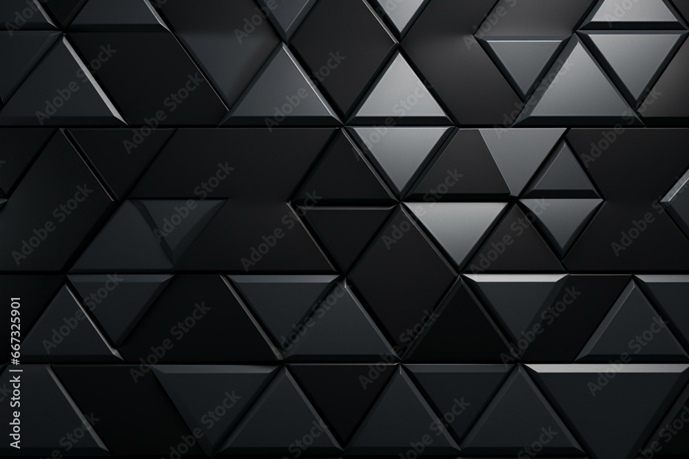 Elegant wall of polished 3D mosaic tiles arranged in a triangular ... Elegant wall of polished 3D mosaic tiles arranged in a triangular ...