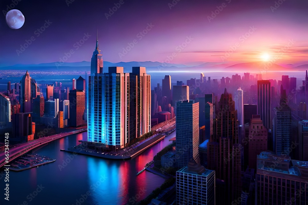 abstract night wallpaper | the midnight moon wallpaper, in the style of ...