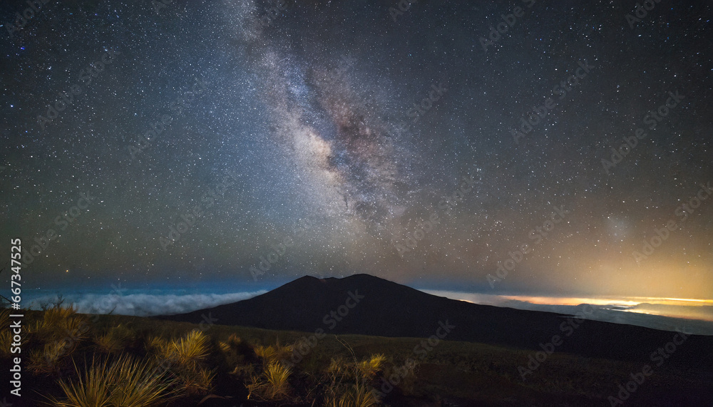 stargazing at mauna kea big island hawaii starry night sky milky way ...