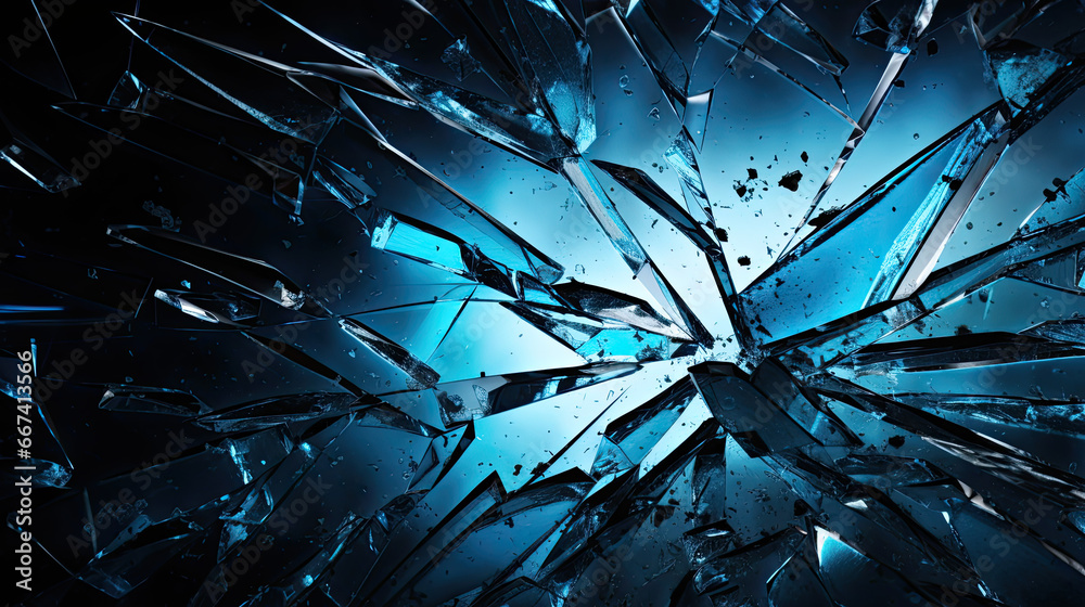 cracked glass object on black background, broken glass psd file, a dark ...