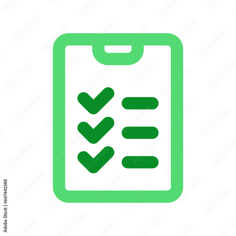 Editable clipboard, checklist vector icon. Part of a big icon set ...