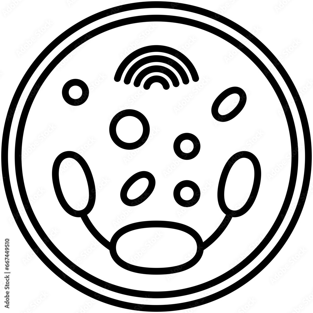 Neutrophil Icon. Myeloid Blood Cell Structure Symbol Stock Illustration ...