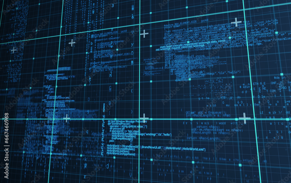 Digital png illustration of black digital screen with blue writing on ...