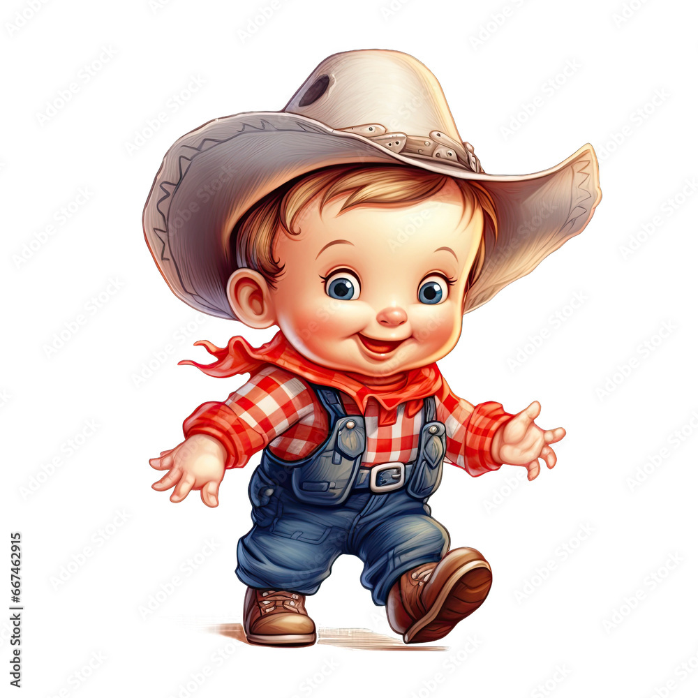 Baby Cowboy Clipart