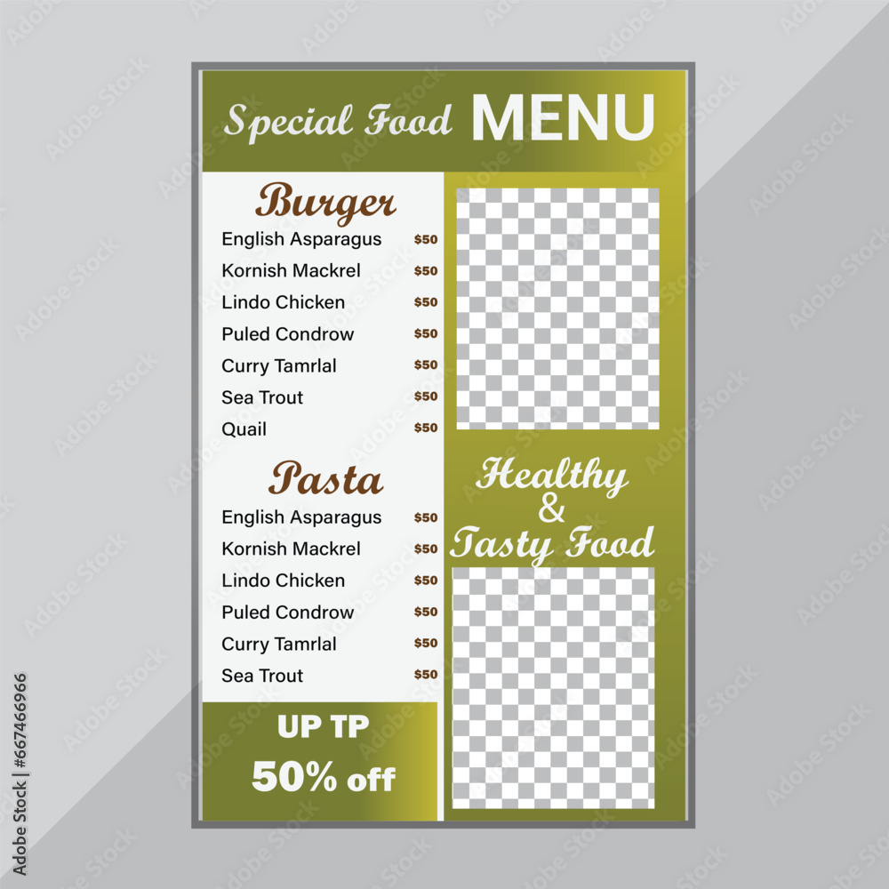 ,Waves Fast Food Restaurant New Menu template Customize this template ...