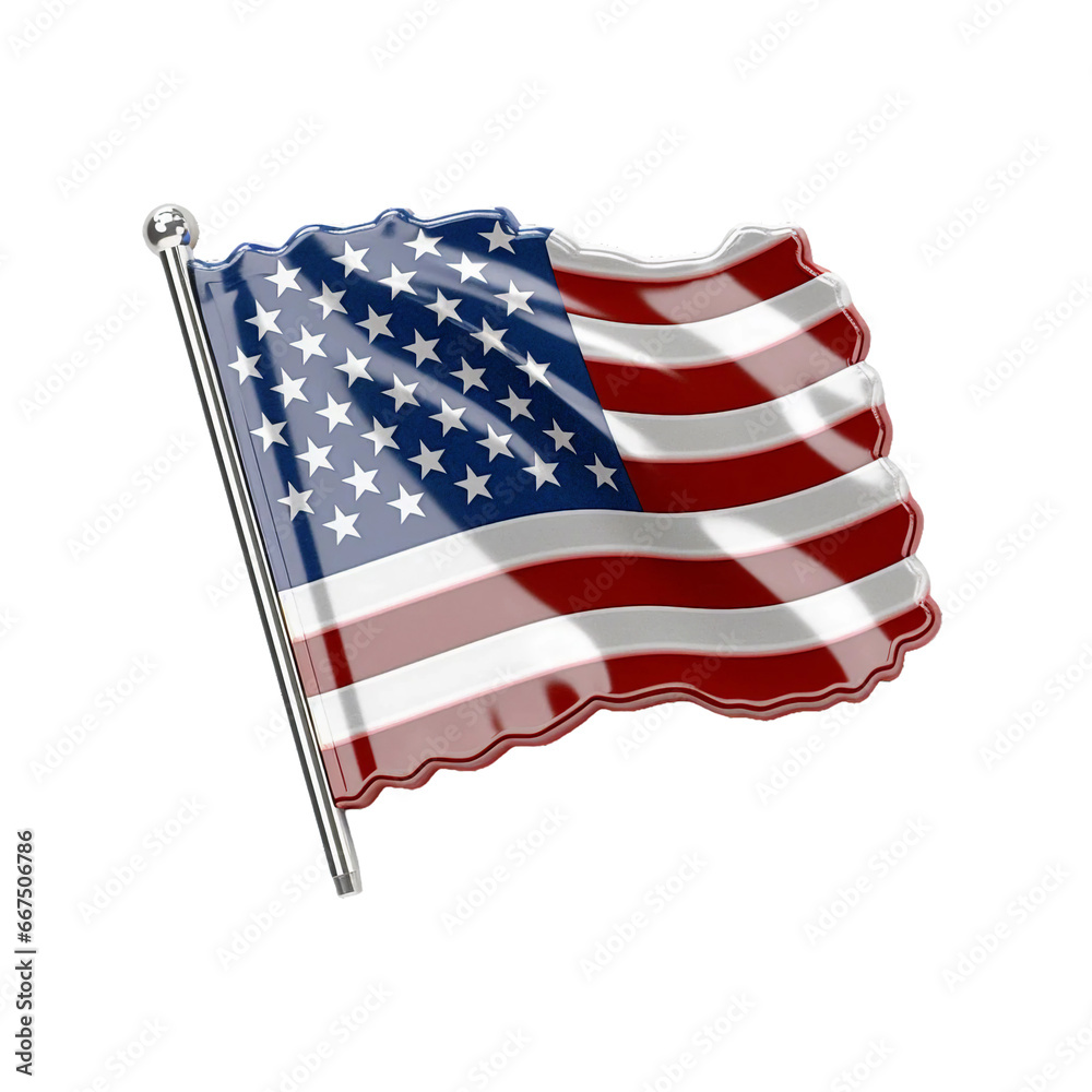 American flag pin, PNG file, Transparent Background Stock Photo | Adobe ...
