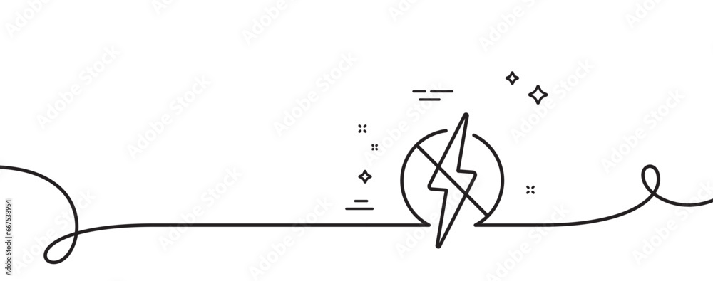 Vektorová grafika „Antistatic line icon. Continuous one line with curl ...