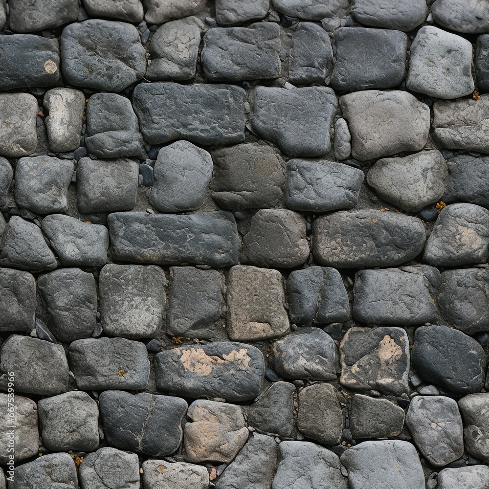 Cobblestone Texture in Detail. seamless picture Stock Illustration ...