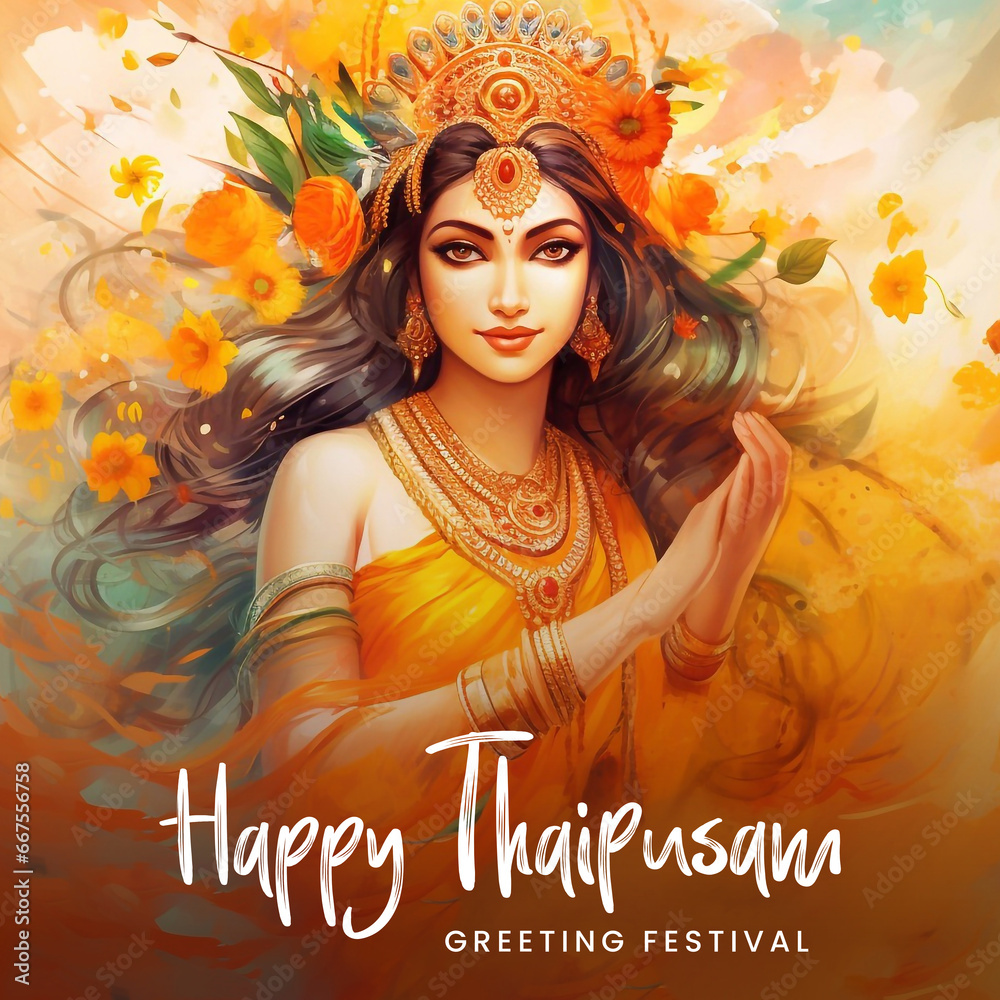 Happy thaipusam celebration poster. Indian Festival Celebrated By Tamil ...