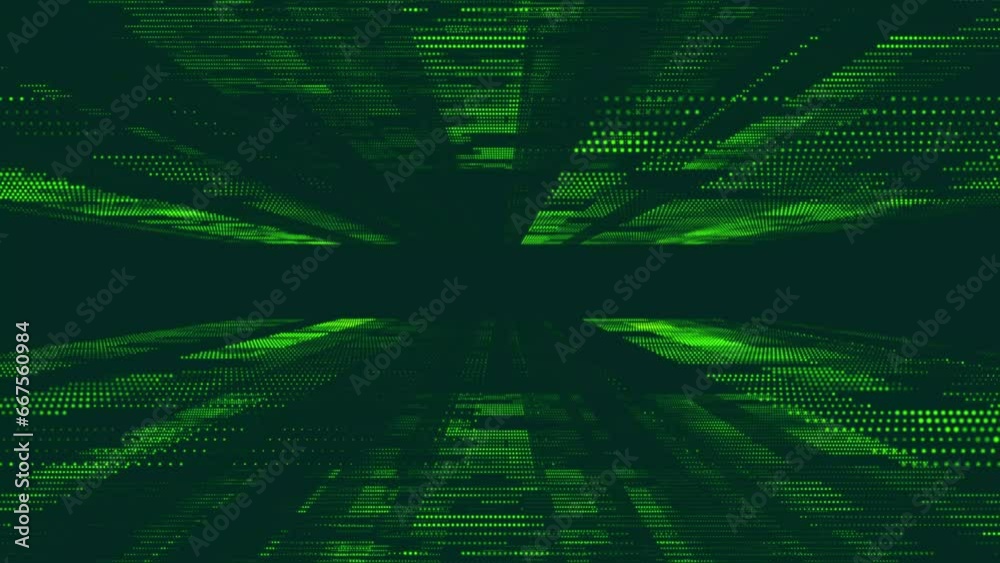 Abstract futuristic technology green color animated backgrounds ...