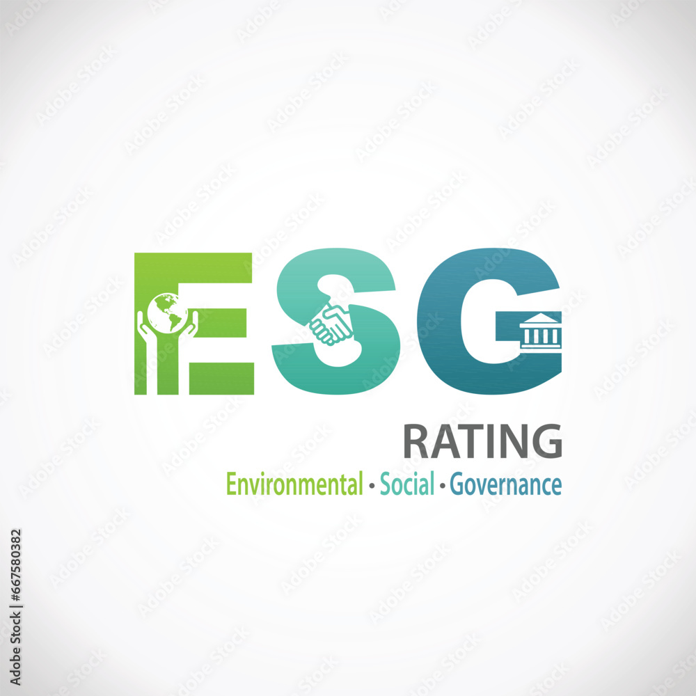 Poster ESG Environmental Social Governance Design Text Infographic ...