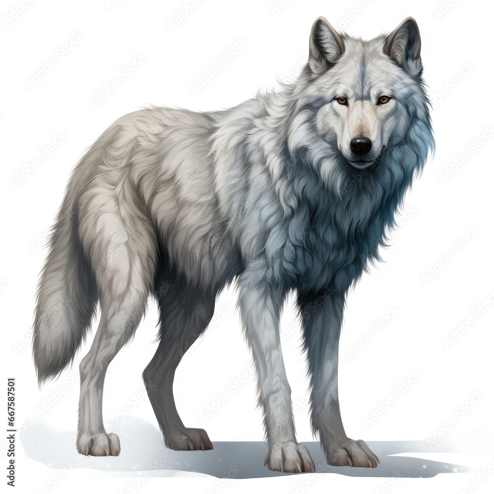 "Realistic Full-Body Wolf: Digital Wildlife Portrait" , Medieval ...