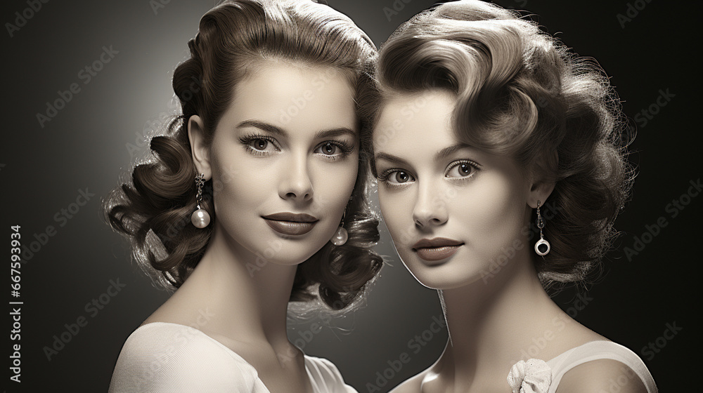 A detailed look at the retro hairstyles that defined 1950s fashion ...
