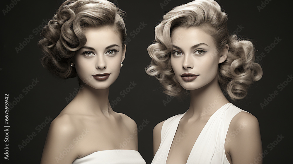 A detailed look at the retro hairstyles that defined 1950s fashion ...