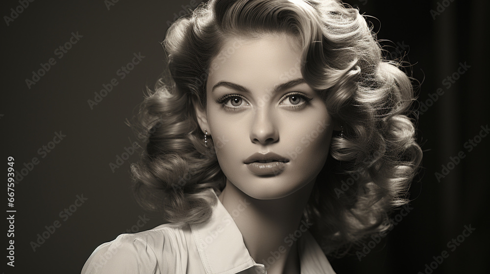 A detailed look at the retro hairstyles that defined 1950s fashion ...