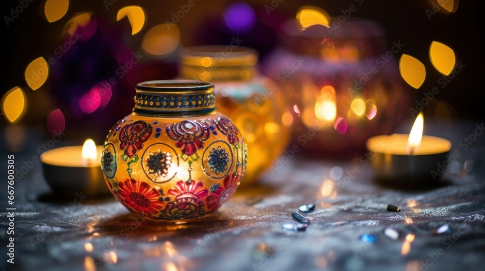 Diwali Deepavali craft handmade ideas, DIY candle lights at home. Happy ...