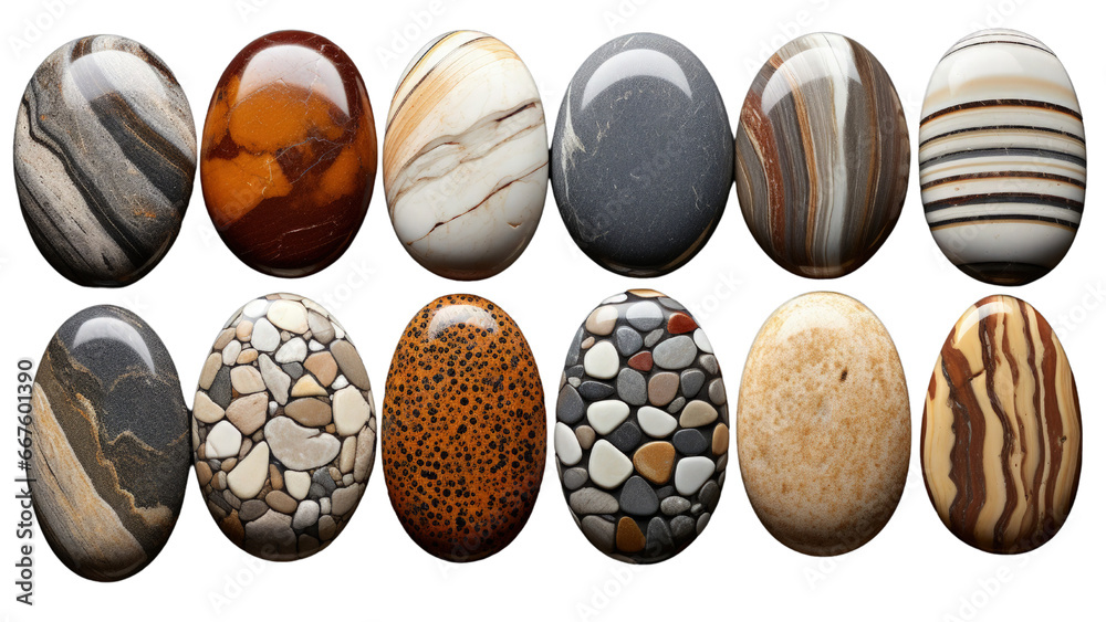 Collection of various rocks from different geological formations ...
