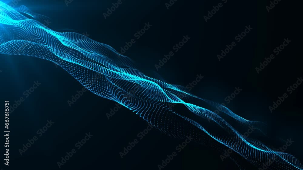 Abstraction of yellow particles in the form of a ray in black space ... Abstraction of yellow particles in the form of a ray in black space ...