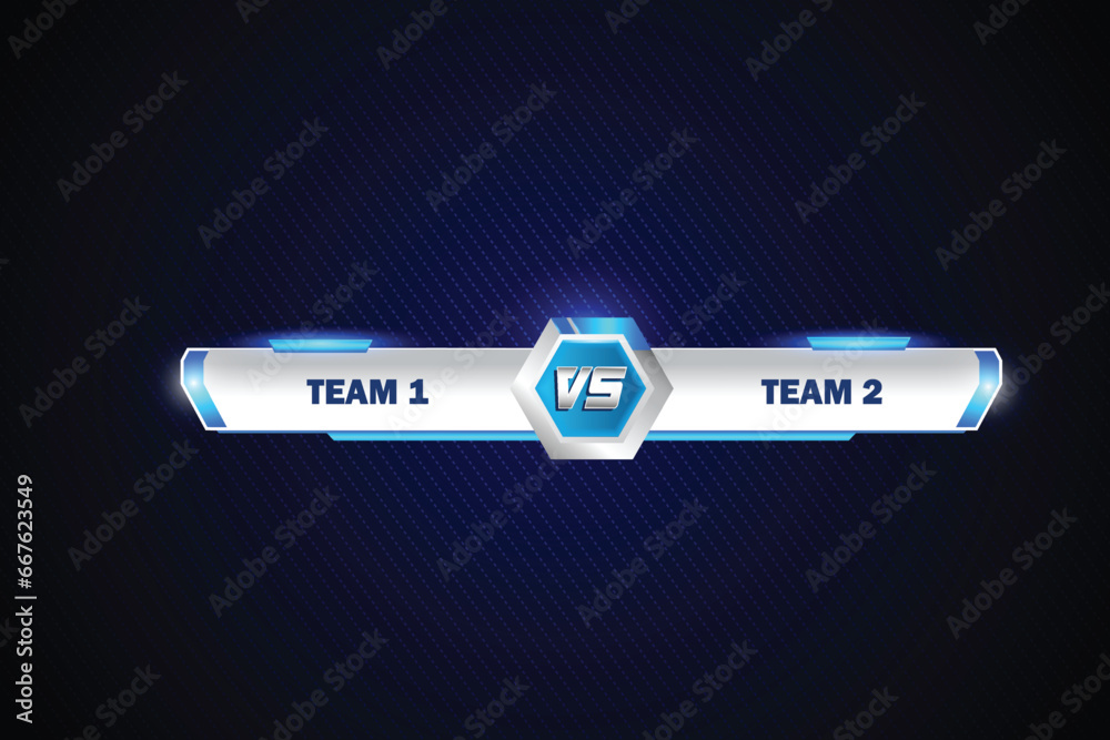 Duel combat Battle versus vs scoreboard fight broadcast and lower ...