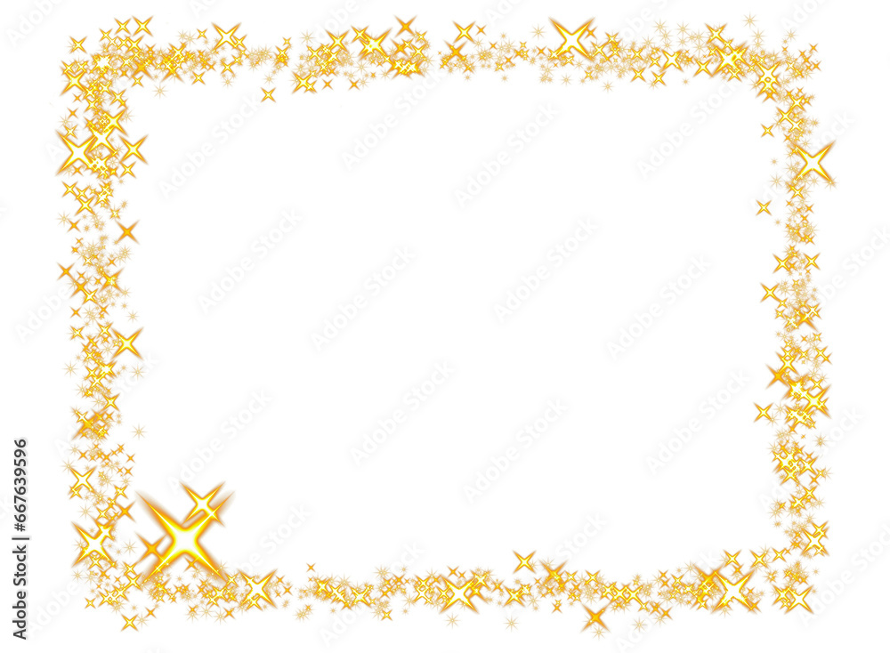 Christmas gold frame png, glitter shiny, gold frame border transparent ...