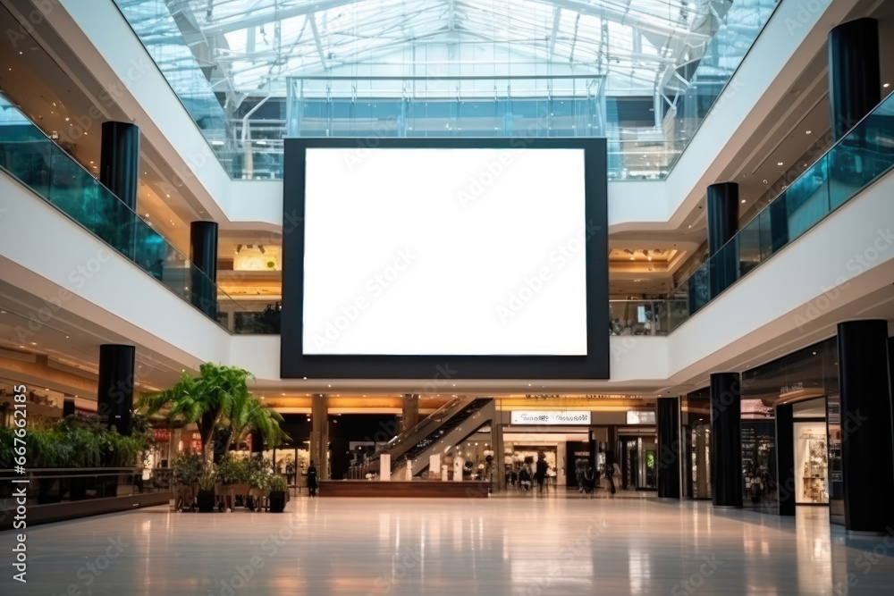 Indoor shopping mall advertising billboard, large video promotion LED ...