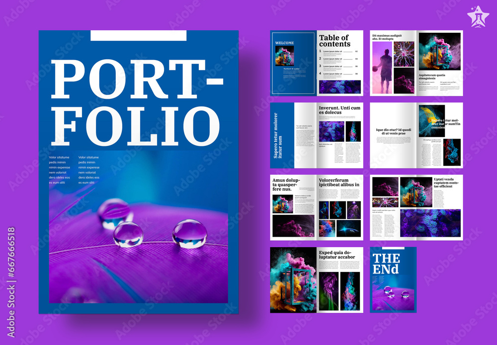 Portfolio Layout Stock Template | Adobe Stock