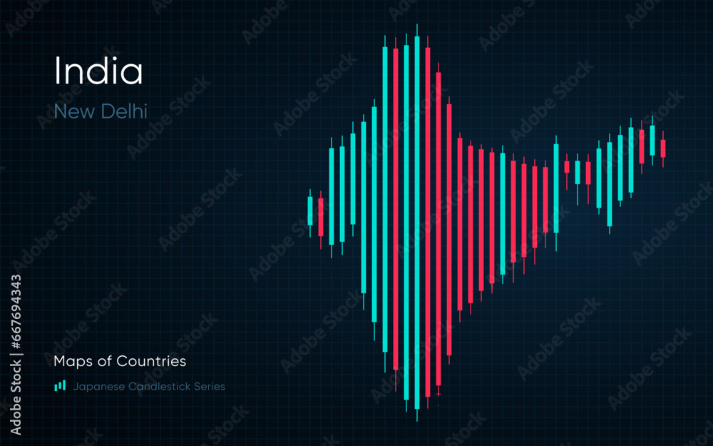 India, Bharat map is shown in a chart with bars and lines. Japanese ...