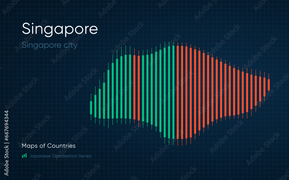 Singapore map is shown in a chart with bars and lines. Japanese ...