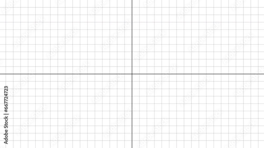 Graph white chart animation with centre black lines target, grid lines ...