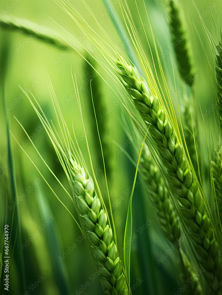 Foxtail barley background wallpaper poster PPT Stock Illustration ...