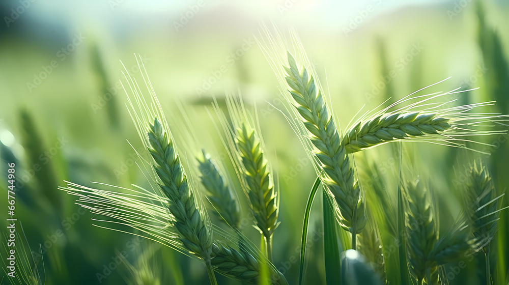 Foxtail barley background wallpaper poster PPT Stock Illustration ...