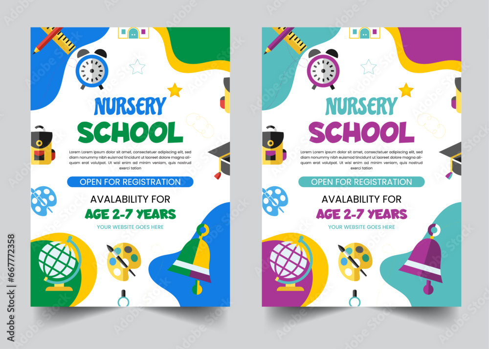 Free vector back to school vertical flyer template , education,course ...