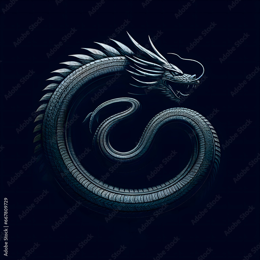Dragon made of car tires. Motorcycle tire. Auto Racing Symbol. Tire ...