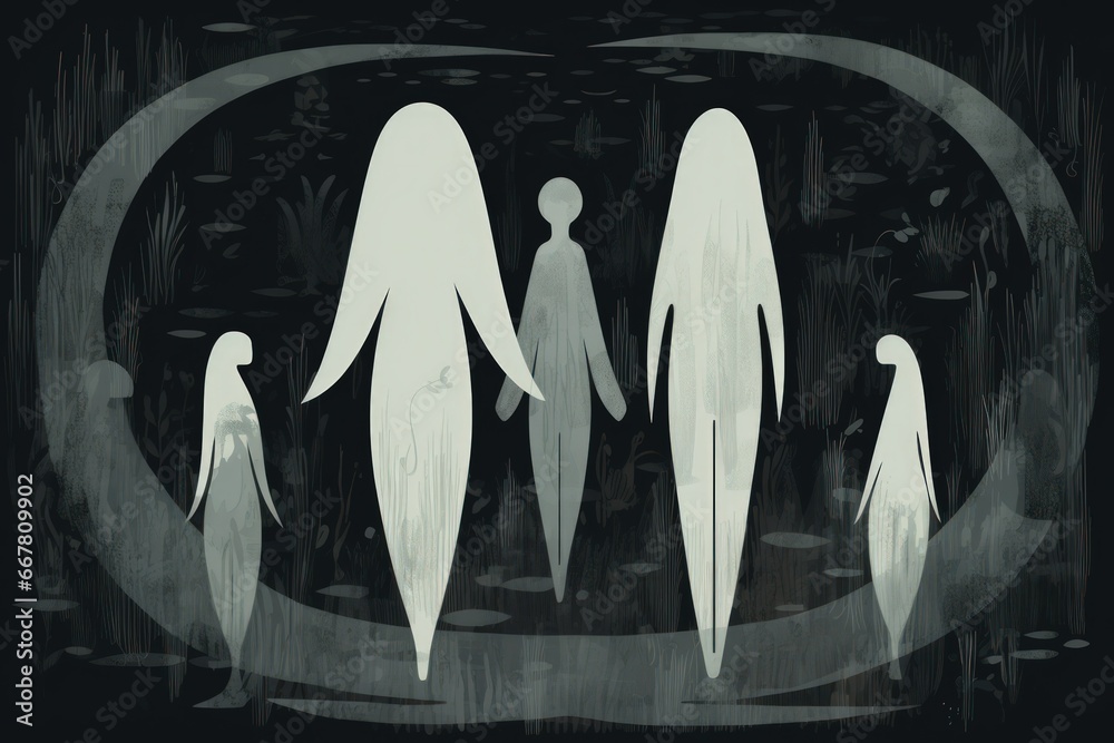 Shapeshifting selkies, transitioning between human and seal forms with ...