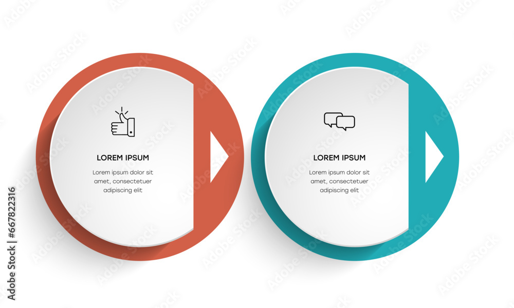 Infographic. Vector Infographic design template with icons and 2 ...