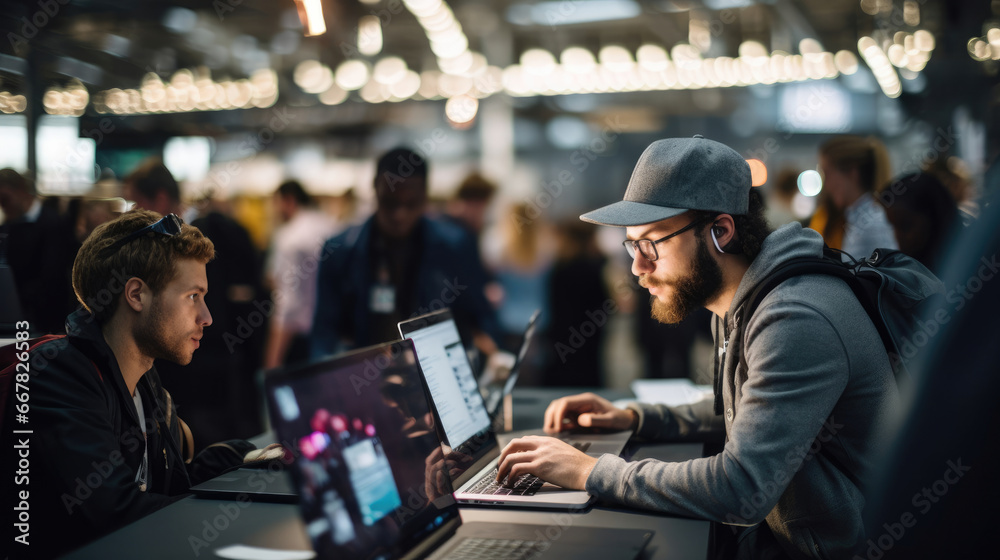 Diverse Group Tackles Real-World Challenges in Tech Hackathon Stock Photo | Adobe Stock