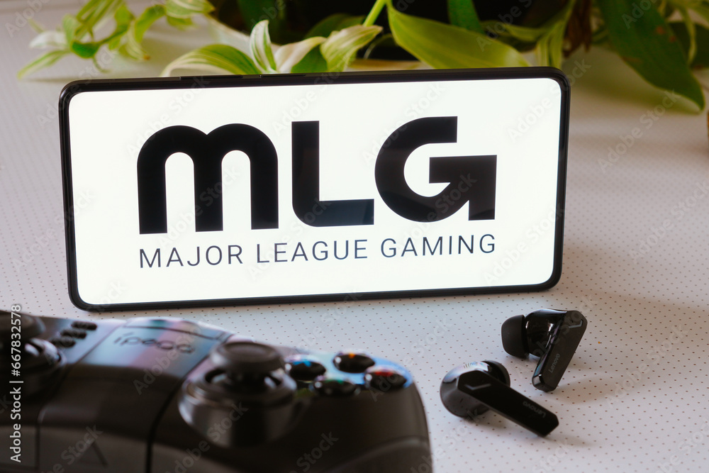 October 25, 2023, Brazil. In this photo illustration, the Major League ...