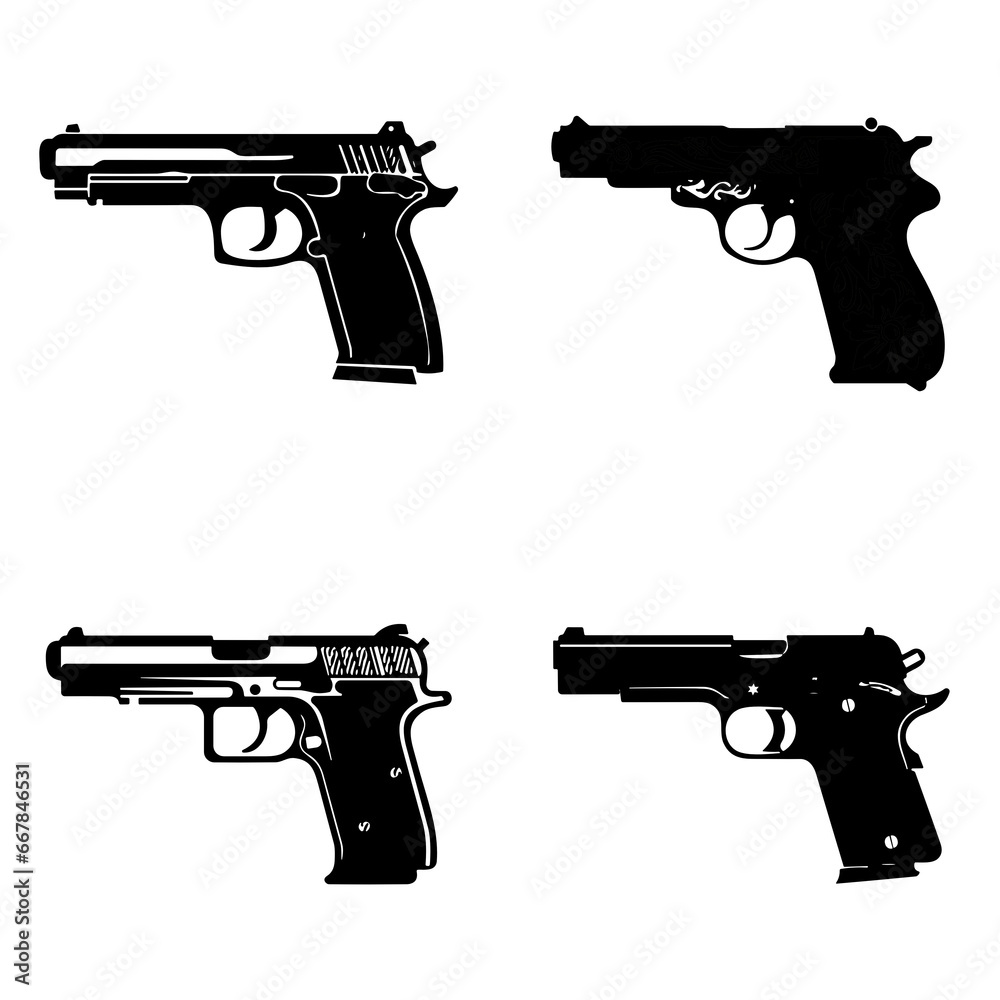 police man silhouette, police vector, gun vector, gun, rifle, weapon ...
