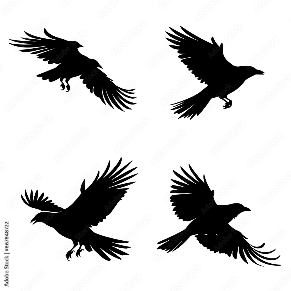 Crow silhouette, crow vector, crow illustration, crow png, crow svg ...