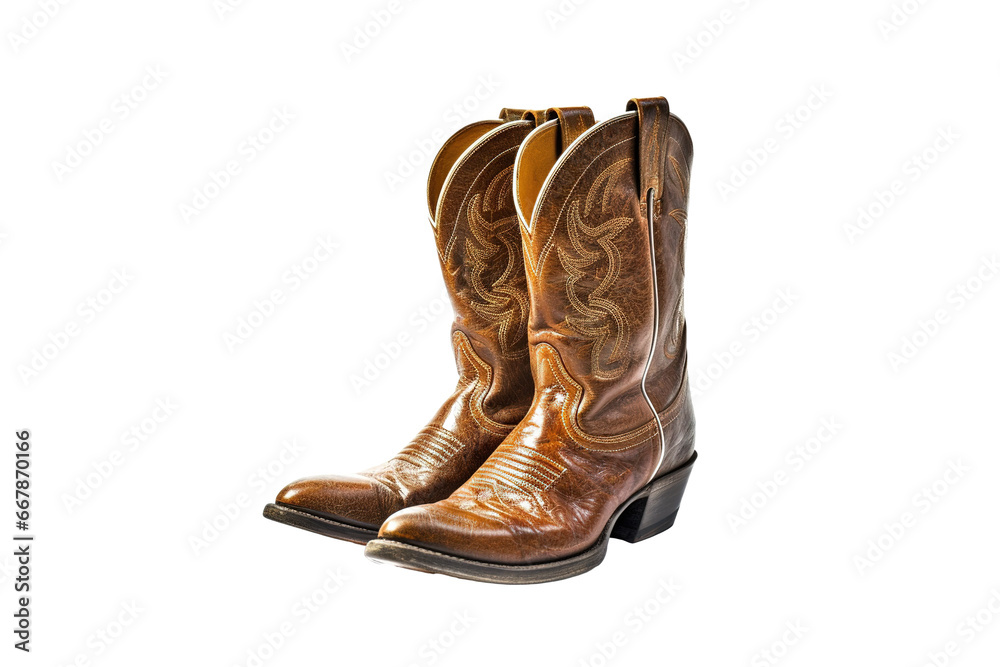 Cowboy boots isolated | Uwalls.co.uk
