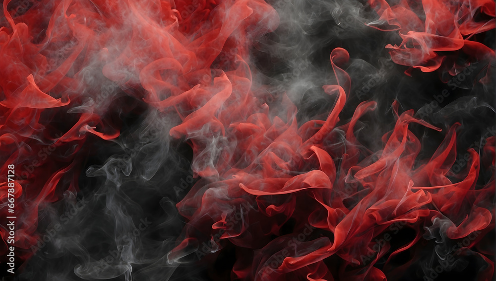 Photo & Art Print Smokey background red and black, high quality ...