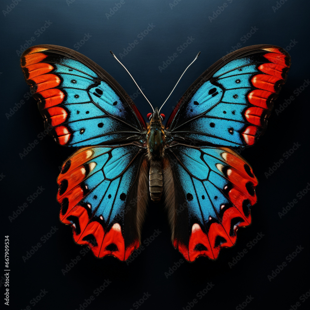 Fondo con detalle y textura de mariposa monarca de tonos aguamarina y ...