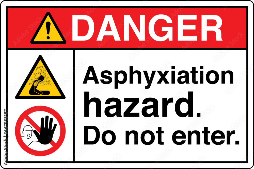 ANSI Z535 Safety Sign Marking Label Two Symbol Pictogram Standards ...