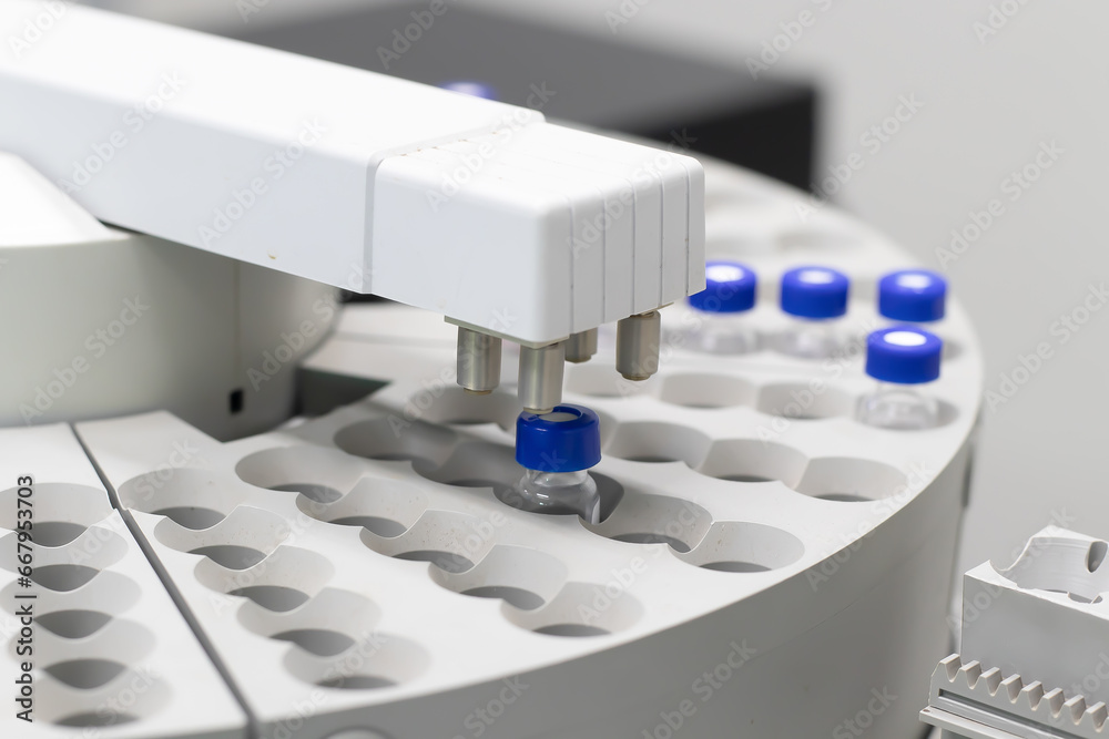 autosampler clamping vial for injection by injector, scientific ...