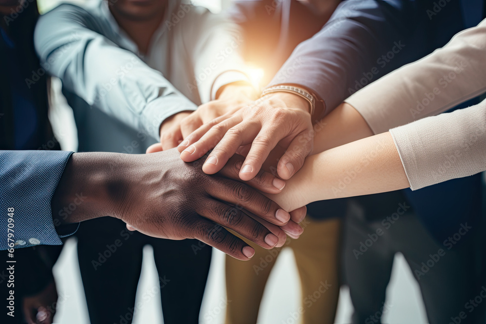 illustration of diversity and inclusivity in teamworks at the office ...