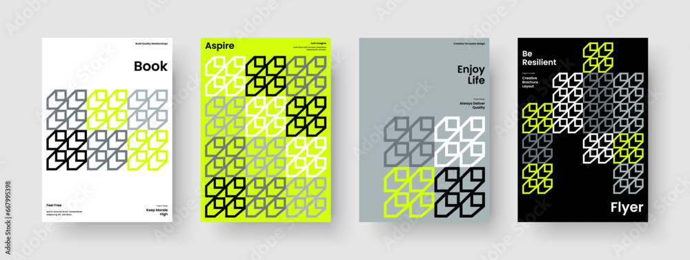 Abstract Poster Layout. Creative Report Design. Isolated Flyer Template ...