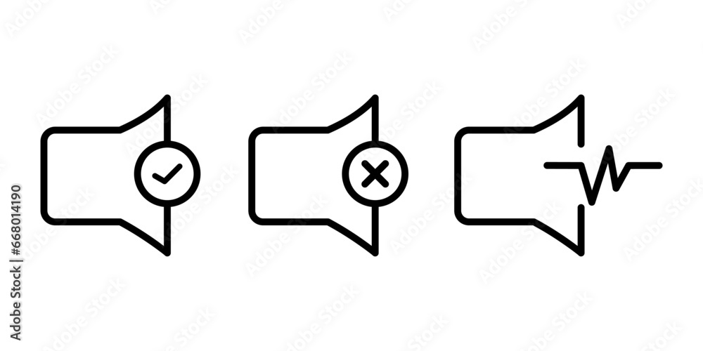 Icons that increase and decrease the sound. The icon indicates mute ...