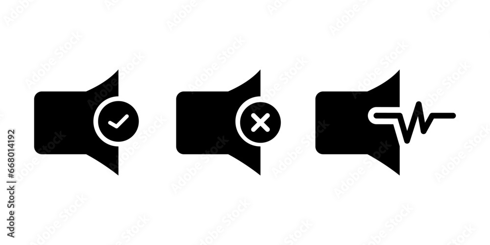 Icons that increase and decrease the sound. The icon indicates mute ...
